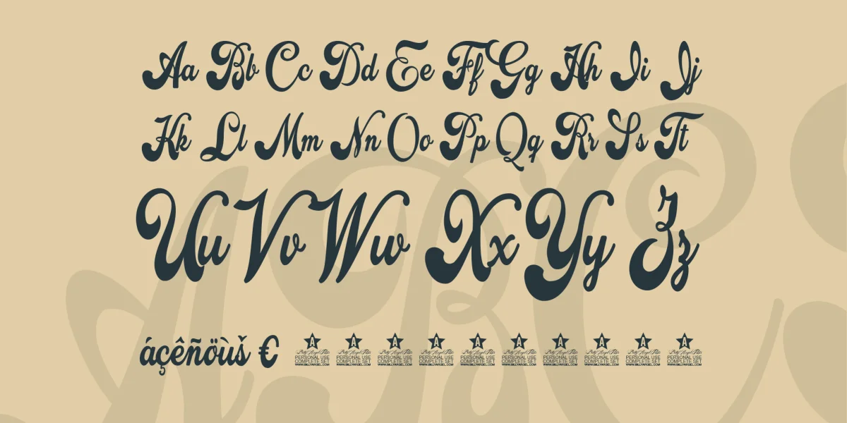 Attraction Personal Use Font | Download Free Font | FontChase
