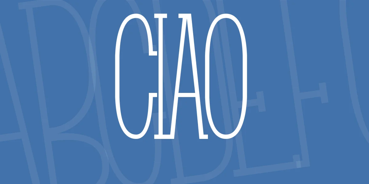 Ciao Font | Download Free Font | FontChase