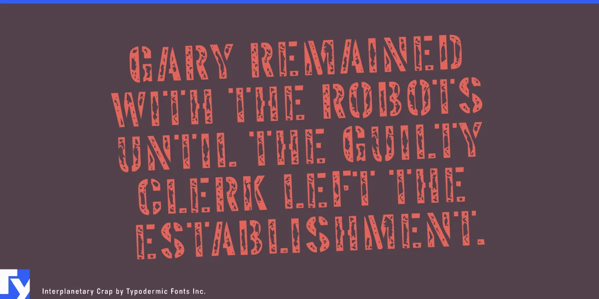 Interplanetary Crap Font | Download Free Font | FontChase