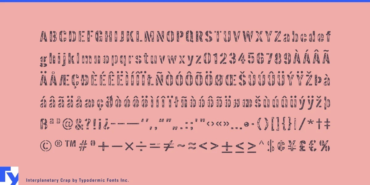 Interplanetary Crap Font | Download Free Font | FontChase