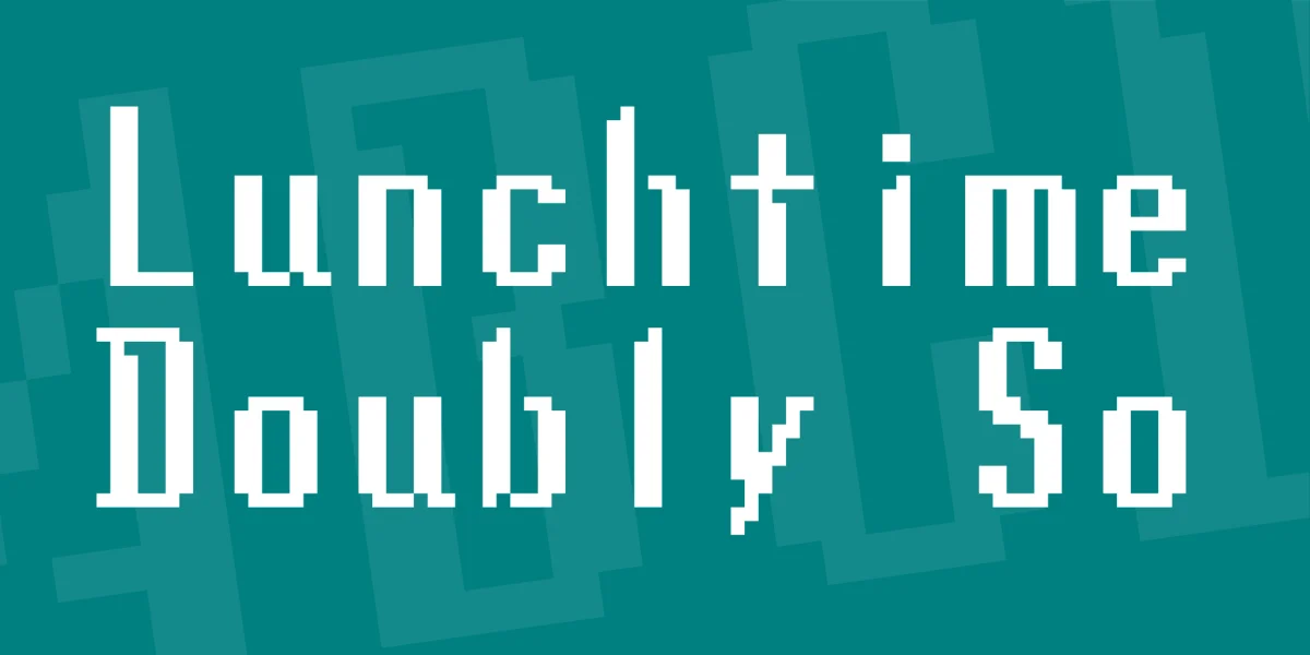 Lunchtime Doubly So Font | Download Free Font | FontChase