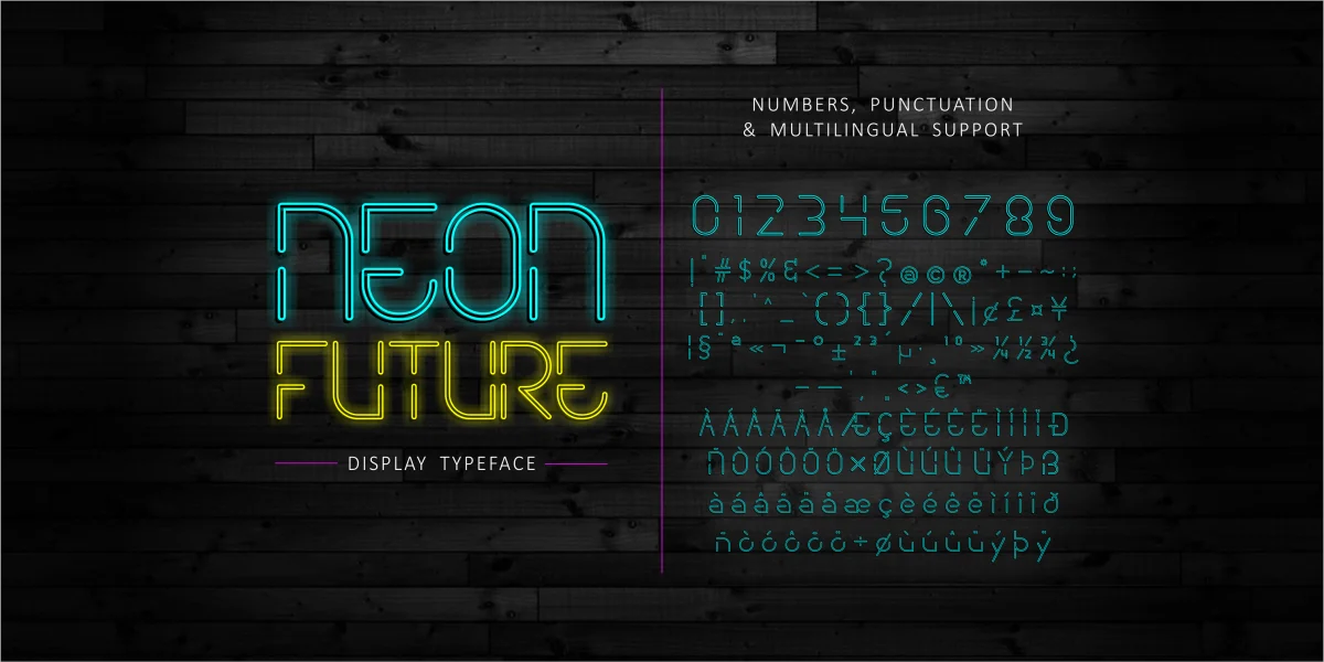 Neon Future Font | Download Free Font | FontChase