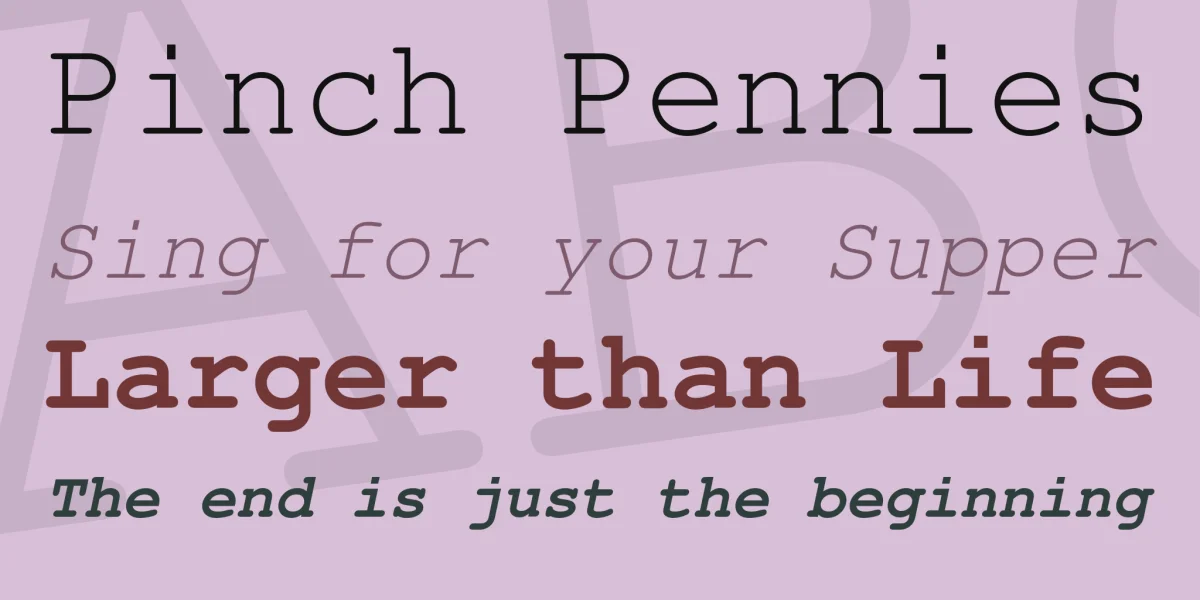 Nimbus Mono Font Family | Download Free Font | FontChase