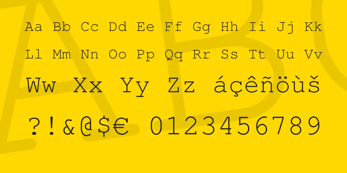 Nimbus Mono Font Family | Download Free Font | FontChase