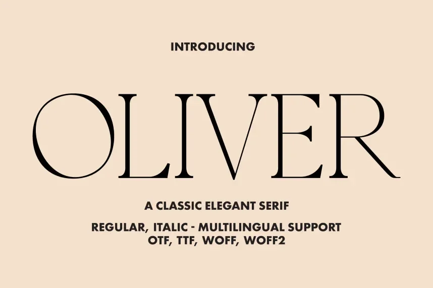 Oliver Font | Download Free Font | FontChase