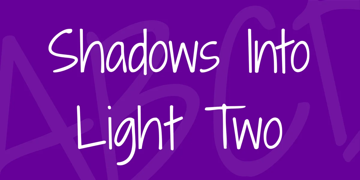 Shadows Into Light Two Font | Download Free Font | FontChase